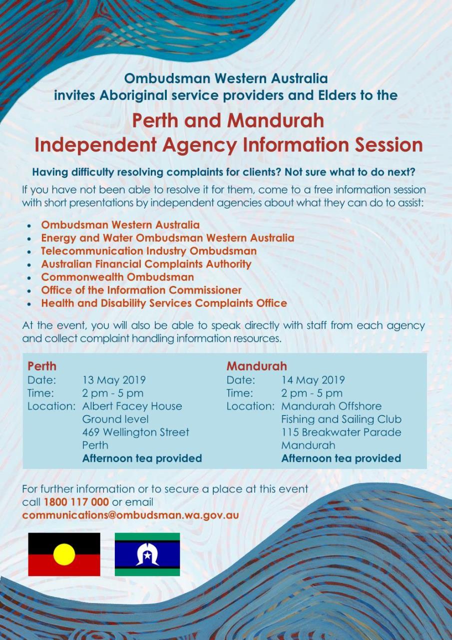News Story - OMBUDSMAN WA INVITES ABORIGINAL SERVICE PROVIDERS & ELDERS ...